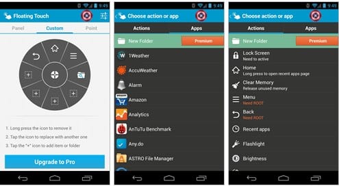 Floating touch, menu flutuante parecido com o Chat heads do Facebook