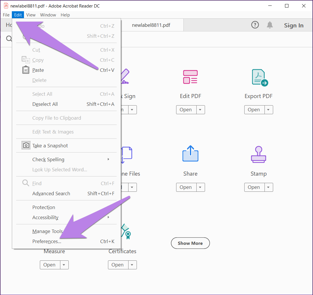 As 4 principais maneiras de abrir documentos PDF no Adobe Reader em vez ...