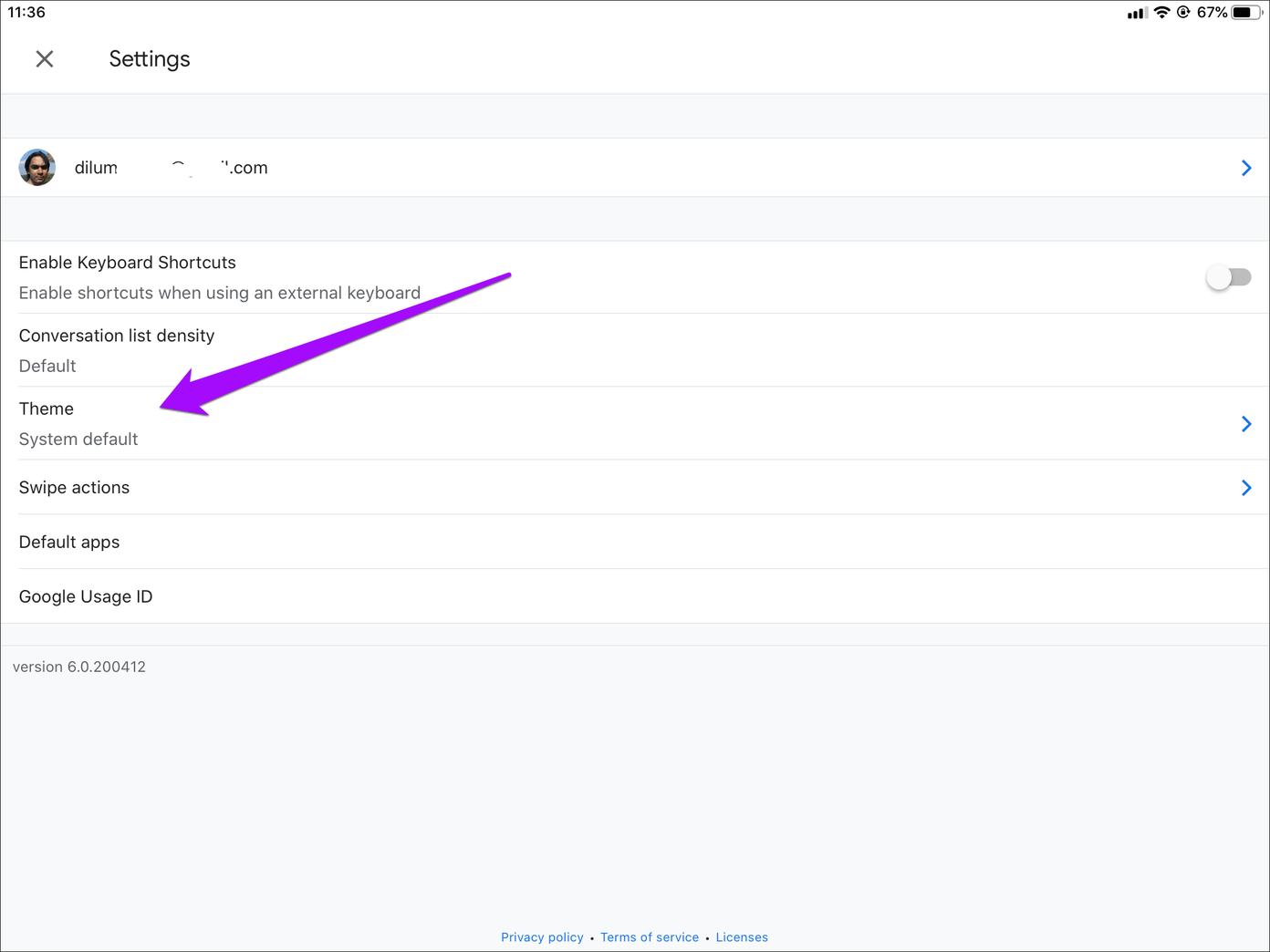 Como ativar ou desativar o modo escuro no Gmail no iPhone e iPad Como ativar ou desativar o modo escuro no Gmail no iPhone e iPad