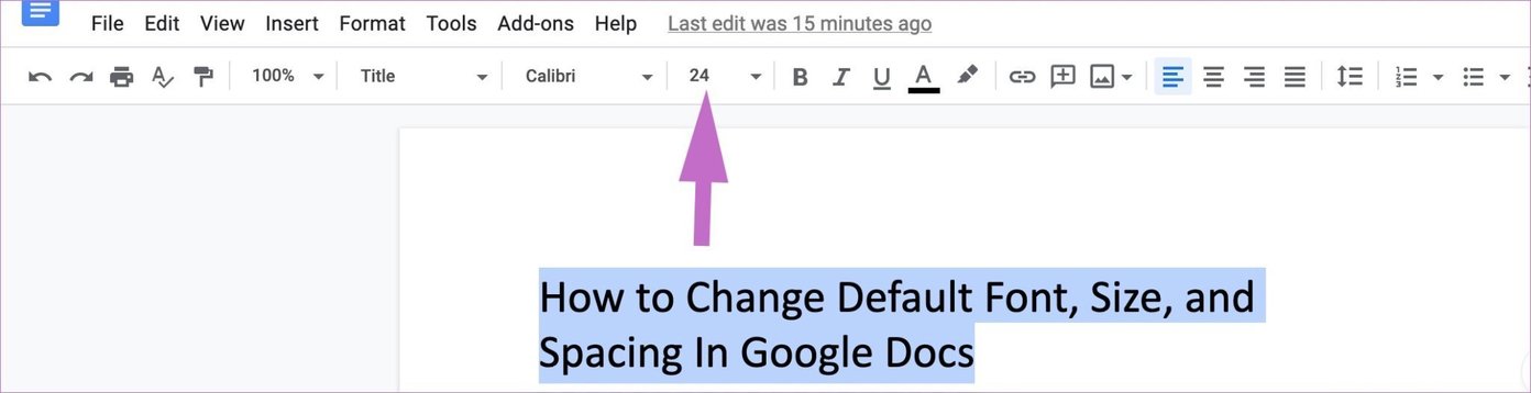Como alterar a fonte, o tamanho e o espaçamento padrão no Google Docs