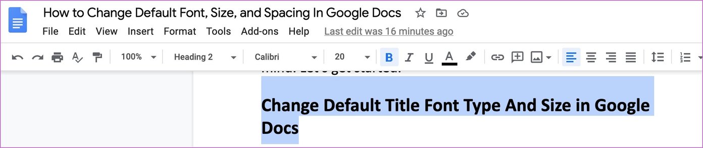 Como alterar a fonte, o tamanho e o espaçamento padrão no Google Docs