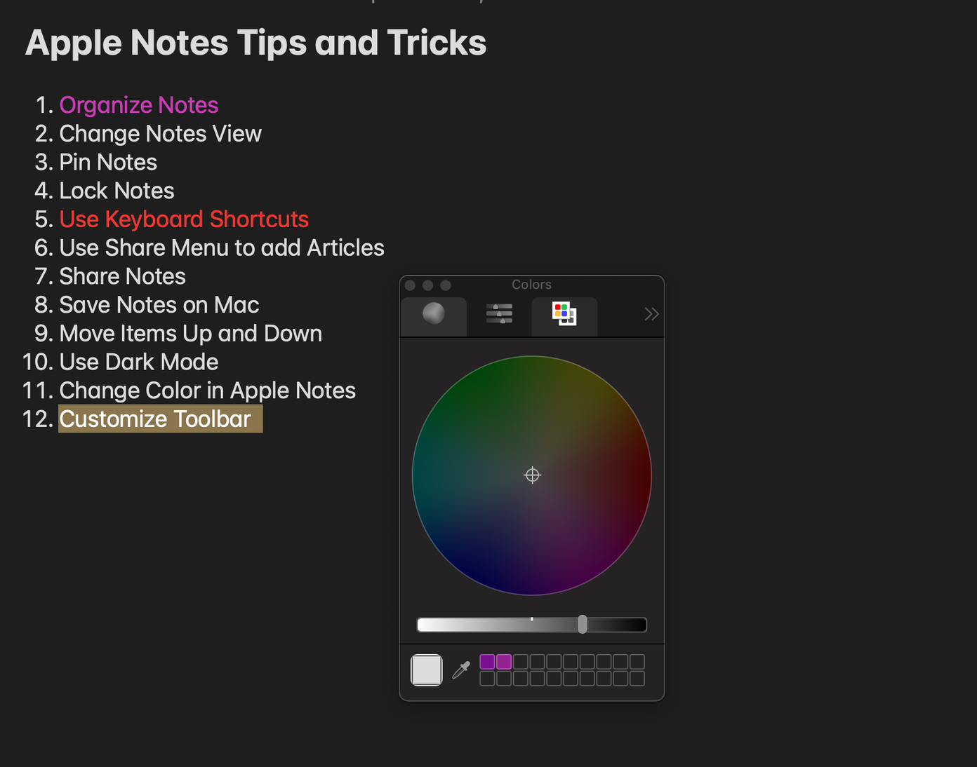 As 11 principais dicas e truques do Apple Notes para usuários de Mac