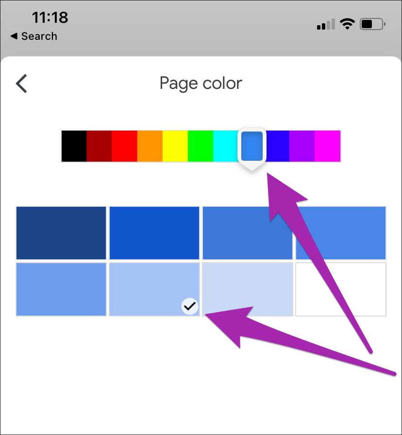 Como alterar a cor do plano de fundo no Google Docs
