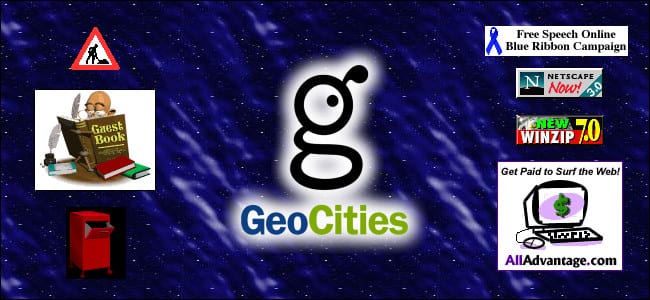 O que era GeoCities e como você pode visualizá-lo hoje?