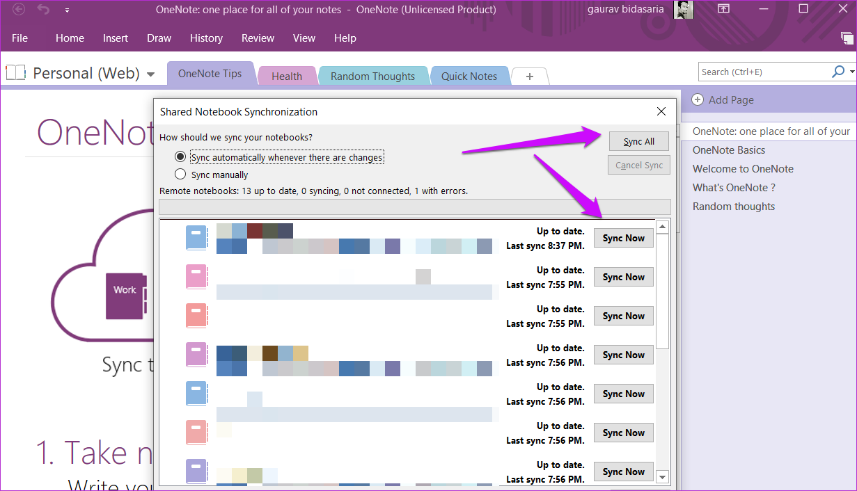 7 melhores maneiras de consertar o OneNote não me deixa digitar erro no ...
