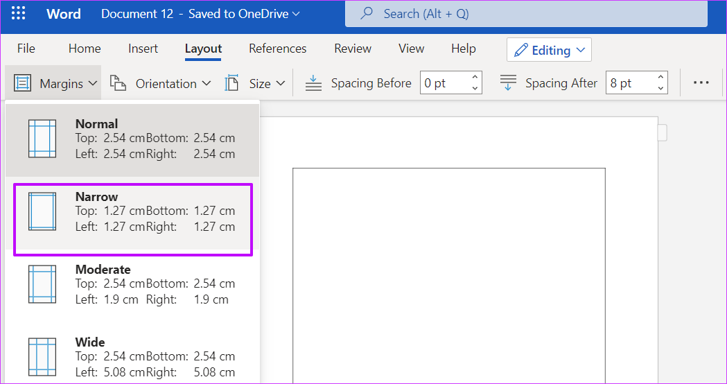 Como fazer uma capa no Microsoft Word Online