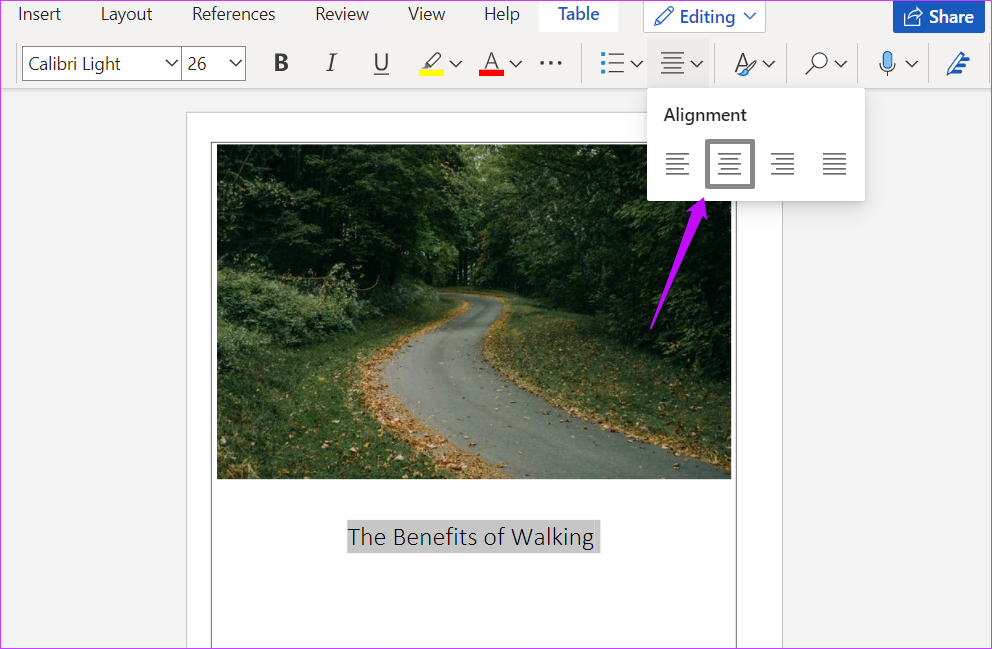 Como fazer uma capa no Microsoft Word Online