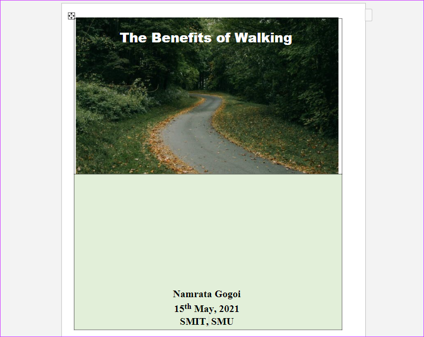 Como fazer uma capa no Microsoft Word Online