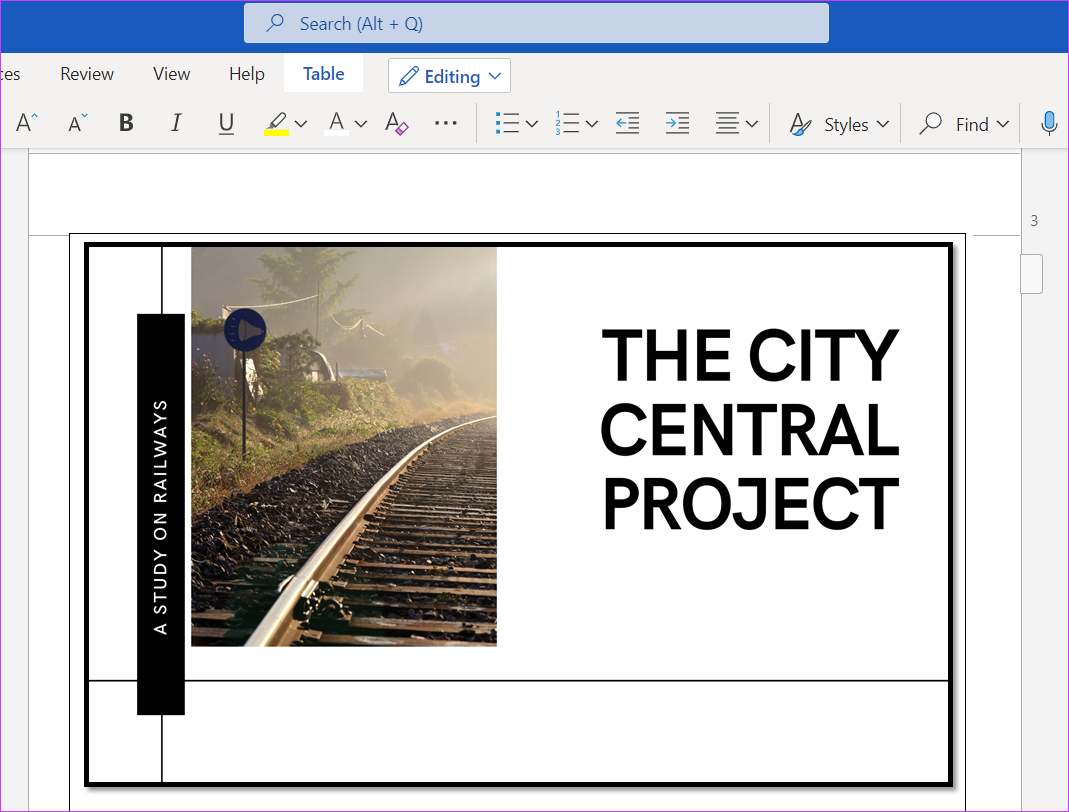 Como fazer uma capa no Microsoft Word Online