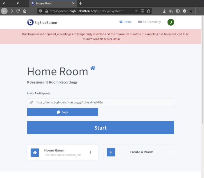 Como usar o BigBlueButton para Webconferência no Linux