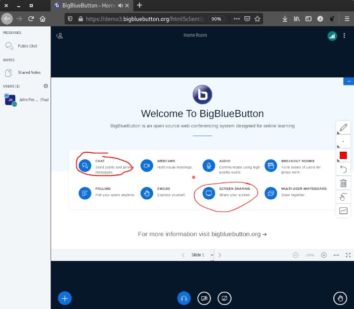 Como usar o BigBlueButton para Webconferência no Linux