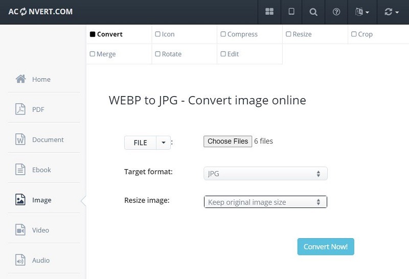Como converter e salvar arquivos WEBP em JPG Como converter e salvar arquivos WEBP em JPG