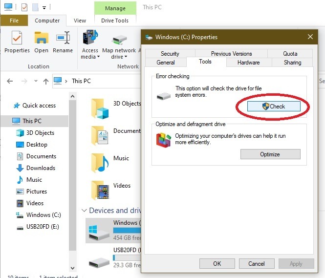 6 maneiras de verificar a integridade do disco rígido no Windows 10