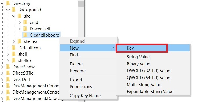 Como limpar o histórico da área de transferência no Windows 10