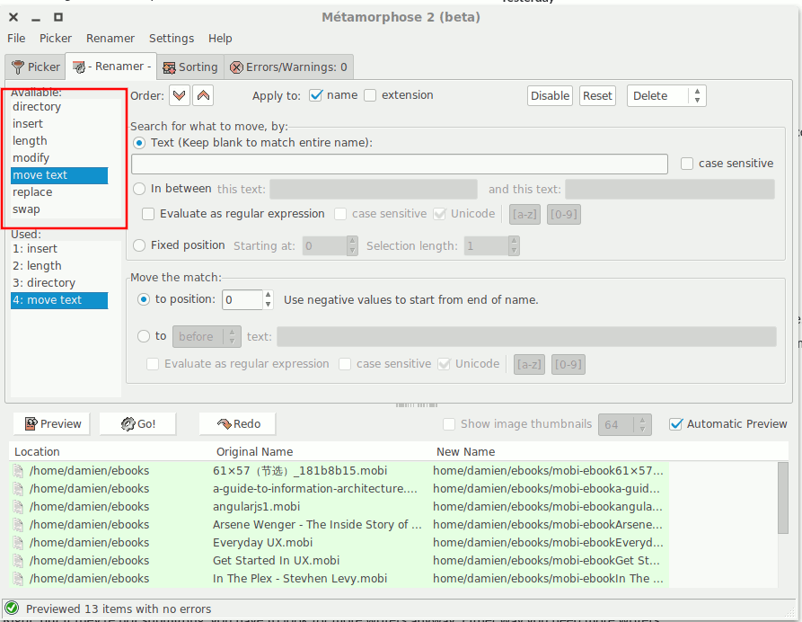 Como renomear arquivos no Linux