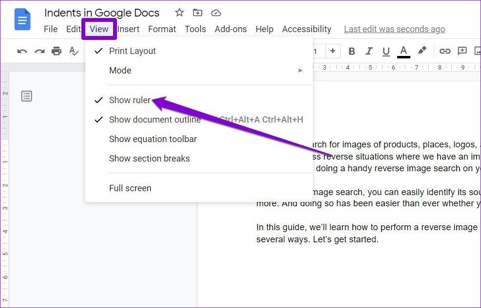 Como usar recuos para parágrafos no Google Docs