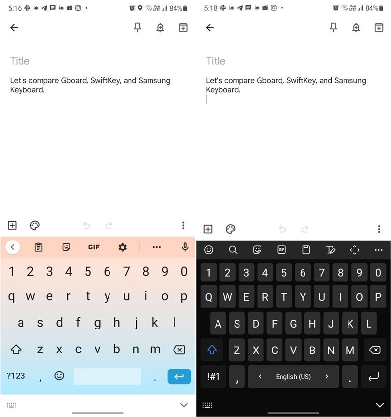 Teclado Gboard vs. Samsung vs. SwiftKey: qual é o melhor?
