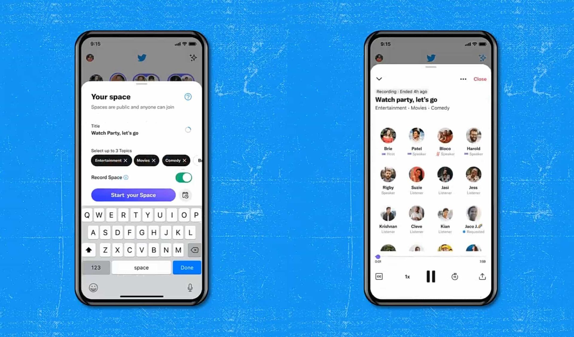 O Twitter agora permite que os hosts do Spaces registrem e compartilhem ...
