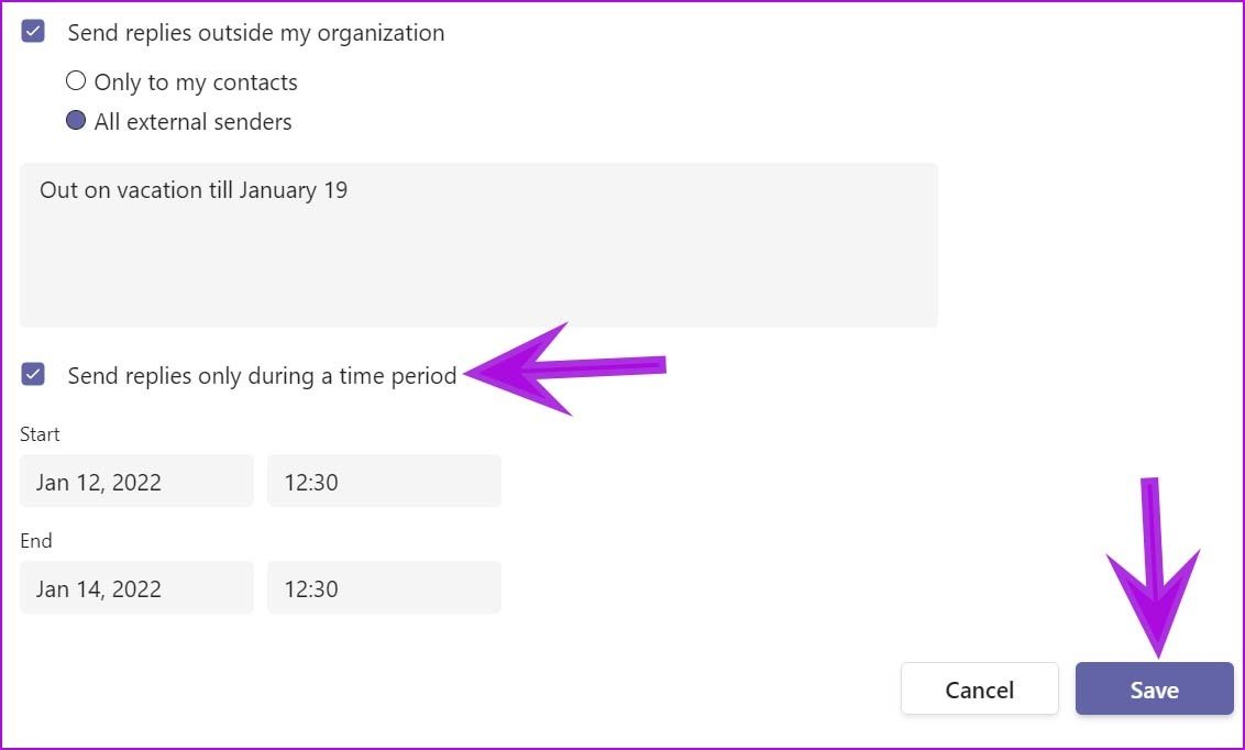 Como definir a mensagem de ausência temporária no Microsoft Teams