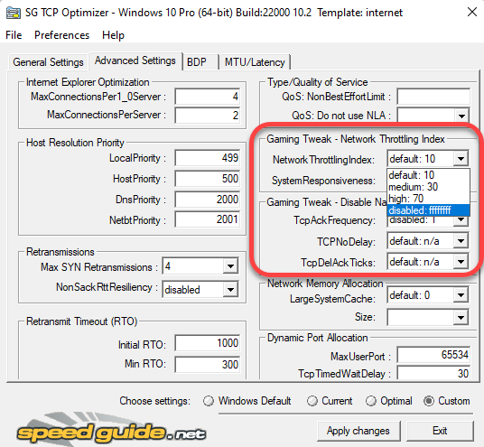 Como otimizar as configurações de TCP/IP no Windows 10