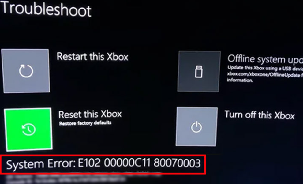 Corrigindo o erro E102 do Xbox One: um guia passo a passo