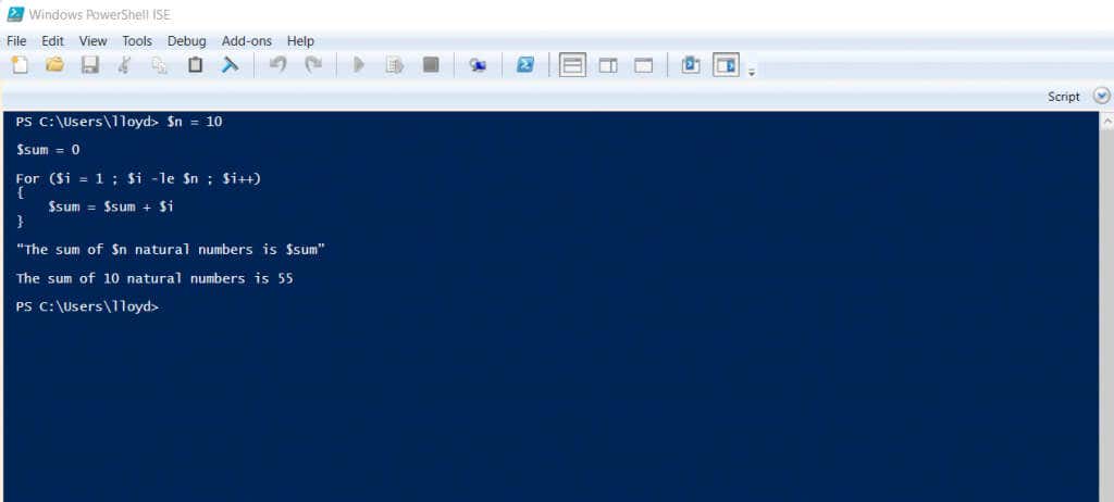 Como Um Powershell For Loop Pode Executar Um Comando Várias Vezes