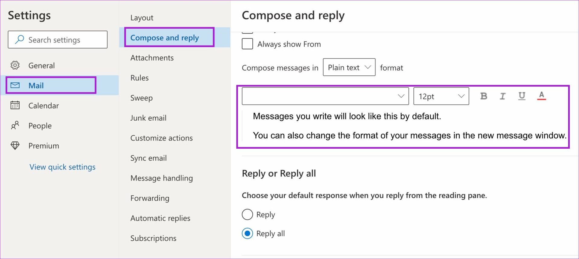 Como alterar o estilo da fonte no Outlook Desktop e Mobile Como alterar o estilo da fonte no Outlook Desktop e Mobile