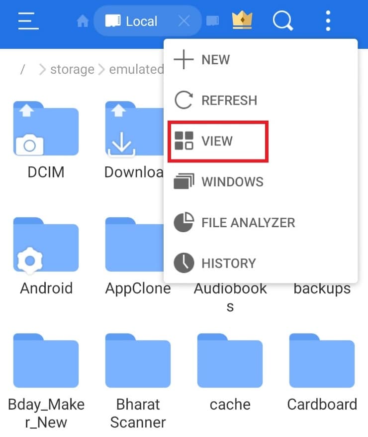 Como usar .estrongs no Android