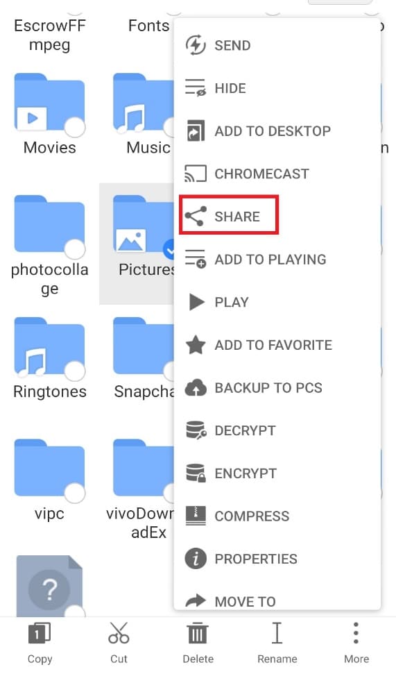 Como usar .estrongs no Android