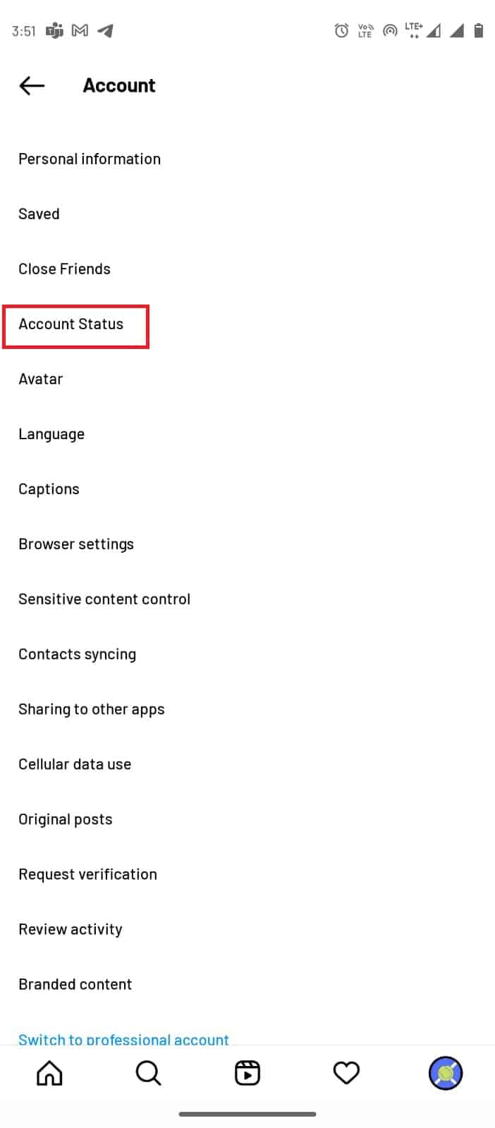 Corrigir o erro de login obrigatório de feedback do Instagram