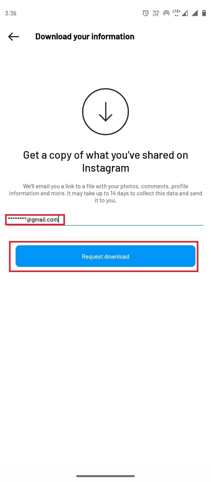 Corrigir o erro de login obrigatório de feedback do Instagram