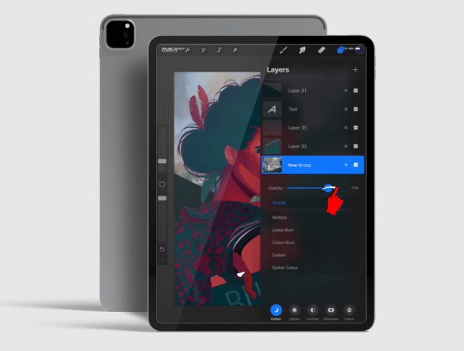 Como Alterar A Opacidade No Procreate