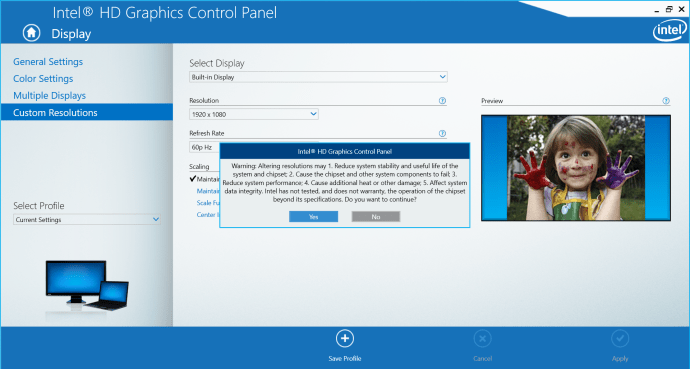 Como definir um personalizado na resolução Windows 10
