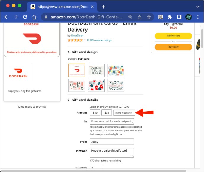 Como usar um cartão de presente Amex, Mastercard ou Visa na Amazon