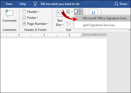 Como inserir uma assinatura no Microsoft Word