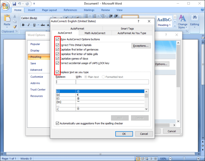 Como desativar a correção automática no Microsoft Word