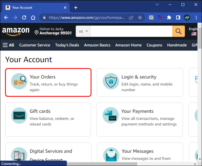 Como visualizar seu histórico de pedidos na Amazon