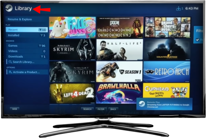 Como transmitir jogos do Steam para uma TV
