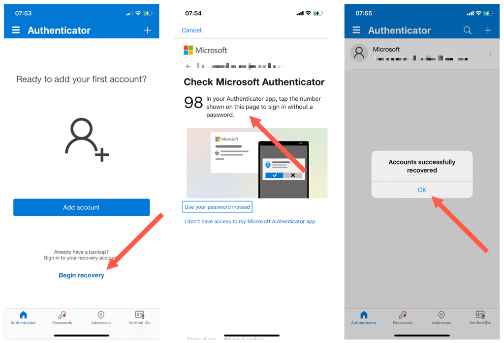 Como transferir o Microsoft Authenticator para um novo telefone