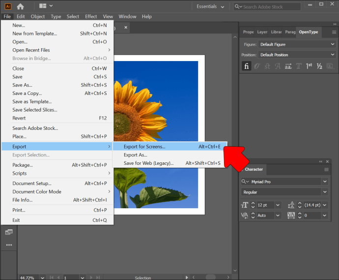 Como fazer um fundo transparente no Illustrator