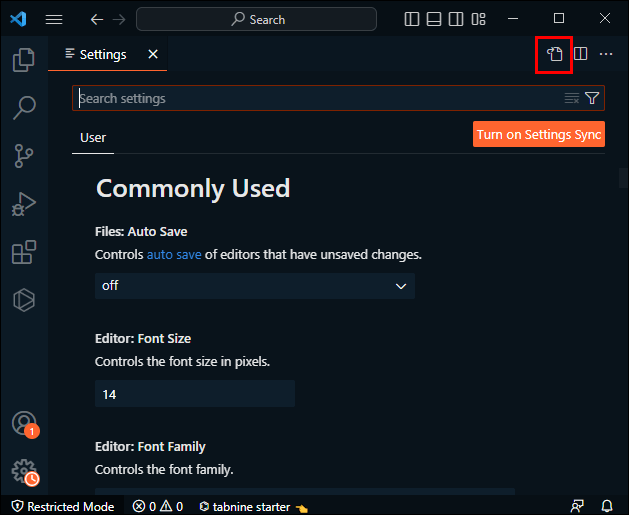 Como Abrir Settingsjson No Vs Code