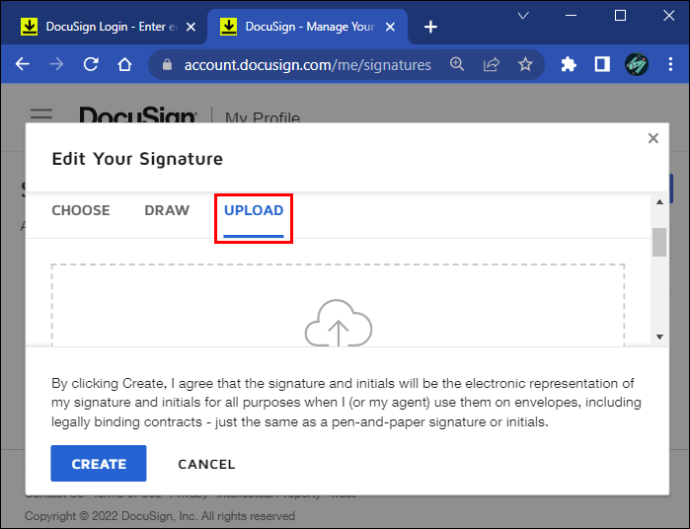 Como adicionar assinatura no DocuSign