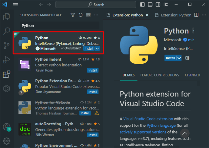 Como instalar o Pandas no VS Code Como instalar o Pandas no VS Code